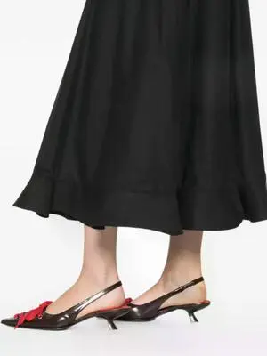 Moschino Ruffled-hem Midi Full Skirt