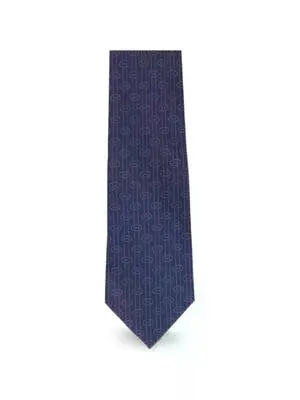 Hermès Pattern Tie - Blue