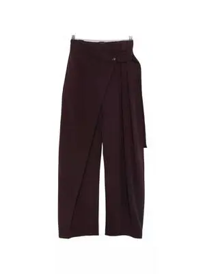 Pinko Wrap-front Trousers - Red