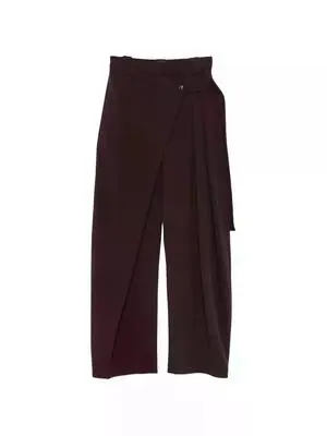 Pinko Wrap Front Trousers - Red