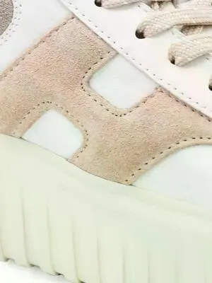 Hogan H- Stripes Logo-patch Panelled Sneakers