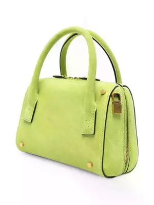 Versace Medusa Plaque Suede Tote Bag