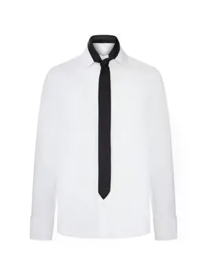 Sacai Integrated-tie Shirt - White