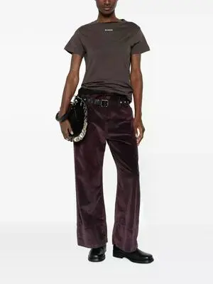 Pinko Corduroy Wide-leg Trousers