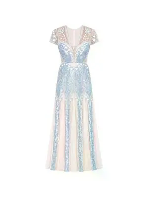 TEMPERLEY LONDON Cabira Gown - Blue