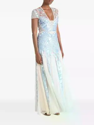 TEMPERLEY LONDON Cabira Gown - Blue