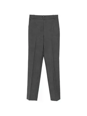 Pinko Herringbone Pattern Logo Patch Tailored Trousers