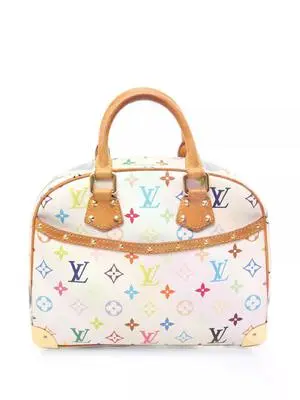 LOUIS VUITTON 2004 Trouville Monogram Multicolor Tote Bag - White