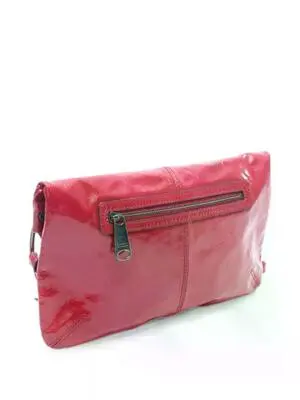 Burberry 2000s Patent-finish Leather Shoulder Bag