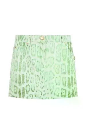 Roberto Cavalli Leopard-print Skirt