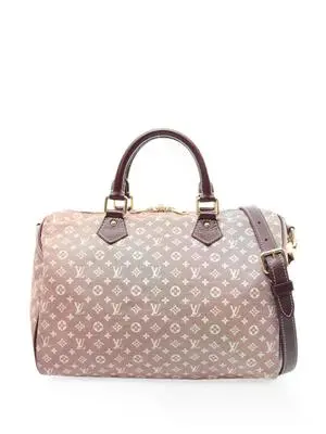 LOUIS VUITTON 2009 Speedy Bandouli 30 Monogram Idylle-canvas Tote Bag - Red