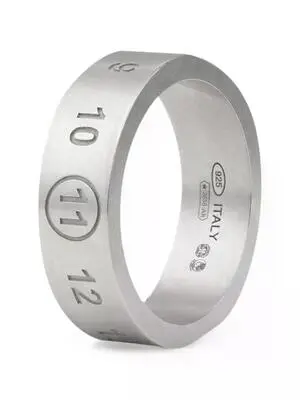 MAISON MARGIELA Numeric Logo Ring - Silver