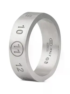 MAISON MARGIELA Numeric Logo Ring - Silver