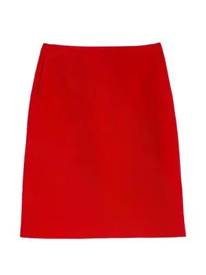 JIL SANDER A-line Velvet Mini Skirt