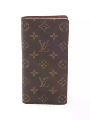 LOUIS VUITTON 2010s Brazza Monogram Bi-fold Wallet - Brown
