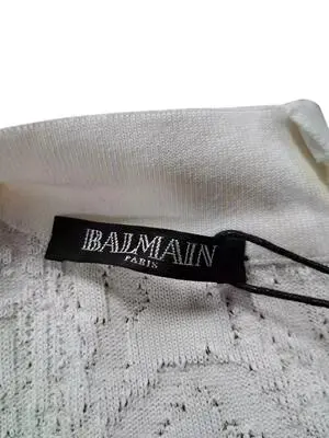 Balmain Knitted Plunging-neckline Dress