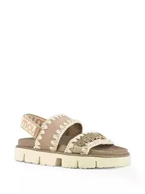 Mou Bio Crochet-trim Sandals