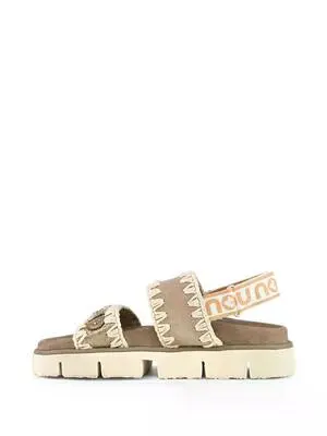 Mou Bio Crochet-trim Sandals