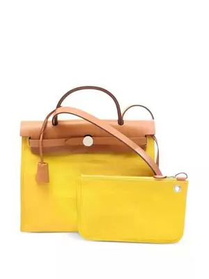 Hermès Herbag Zip Handbag - Yellow