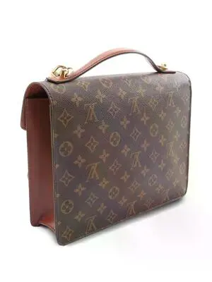 LOUIS VUITTON 1992 Monceau Monogram Handbag - Brown