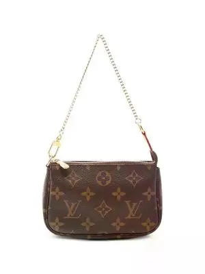 LOUIS VUITTON Pochette Accessoires Monogram Mini Bag - Brown