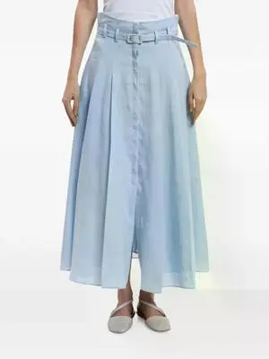 Gabriela Hearst Belted Midi Skirt