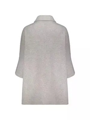 Fedeli Single-breasted Wide-sleeve Coat
