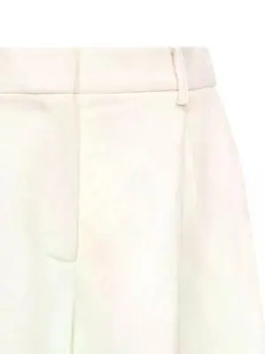 TWP Pleated Turn-up Shorts - Neutrals