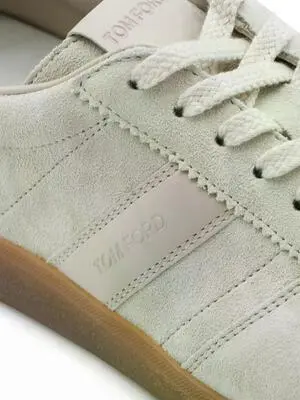 TOM FORD Logo-embossed Suede Sneakers - Neutrals
