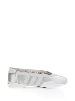 Adidas Lace-up Logo-patch Ballet Flats - Silver