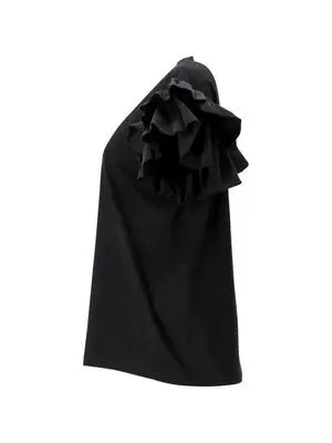 Victoria Beckham Ruffle-sleeve T-shirt