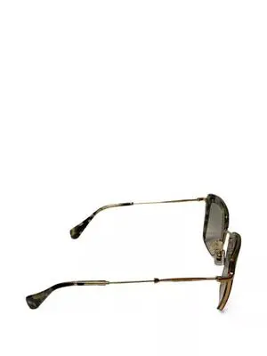 Miu Miu Tortoise-effect Cat-eye Sunglasses