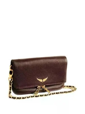 Zadig&Voltaire Mini Rock Grained Leather Clutch Bag