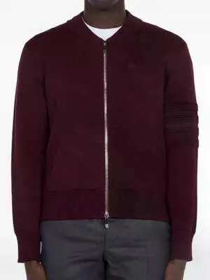Thom Browne 4-bar Zip-up Cardigan