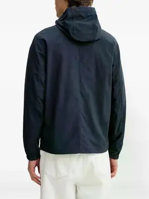 Marc O'polo Hooded Logo-print Jacket - Blue