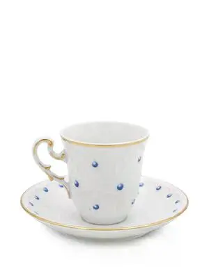 GINORI 1735 Museo Le Perle Coffee Cup And Saucer - White