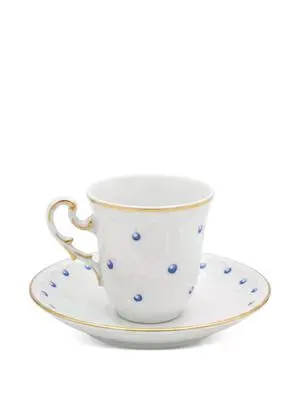 GINORI 1735 Museo Le Perle Coffee Cup And Saucer - White