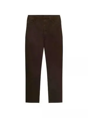 LEMAIRE Straight-leg Cotton Trousers - Brown