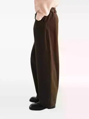LEMAIRE Oversized Workwear Trousers - Brown
