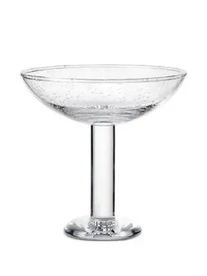 LOUISE ROE Bubble Glass Champagne Coupe - White