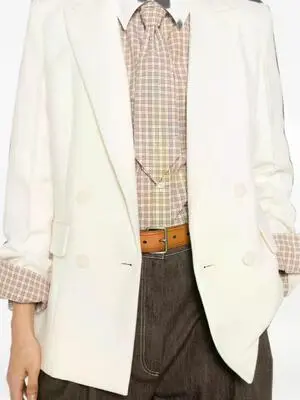 Maje Double-breasted Peak-lapel Blazer