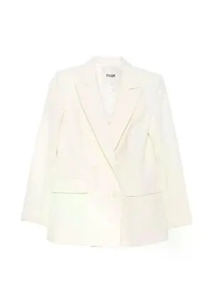 Maje Double-breasted Peak-lapel Blazer