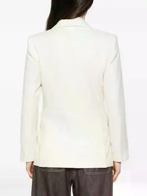 Maje Double-breasted Peak-lapel Blazer