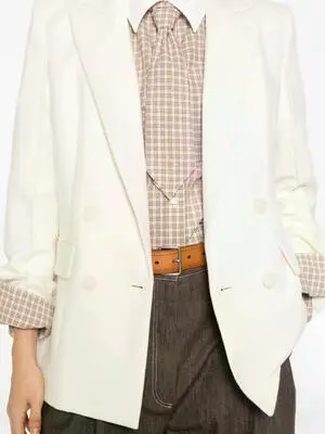 Maje Double-breasted Peak-lapel Blazer