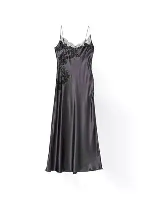 Carine Gilson Lace-trimmed Silk Nightdress