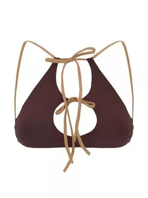 MAISON ANAMI Reversible Cut-out Bikini Top