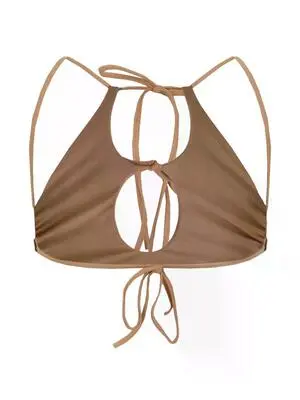 MAISON ANAMI Reversible Cut-out Bikini Top