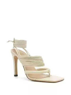 AMIR SLAMA Tie-fastening Sandals - Neutrals