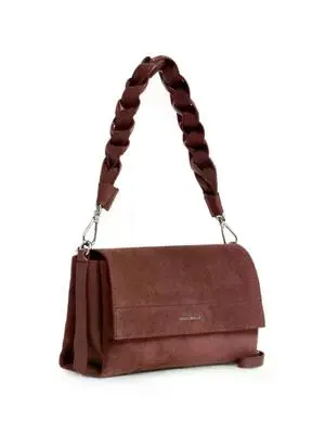 COCCINELLE Boheme Braided-strap Suede Shoulder Bag