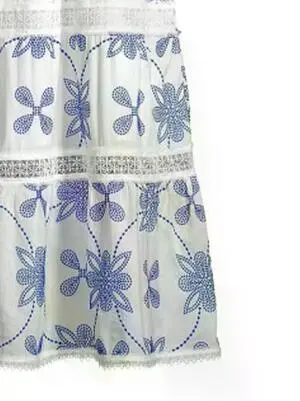 Waimari Embroidered Tiered Maxi Dress - White